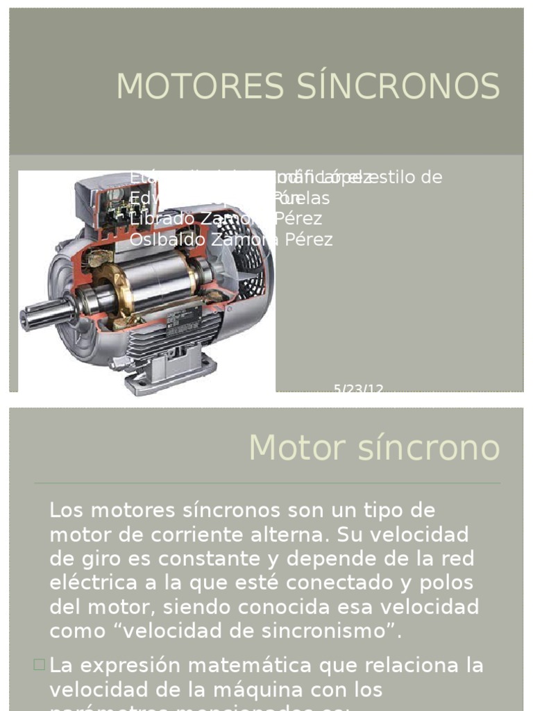 Motores Síncronos | PDF | Motor eléctrico | Transformador