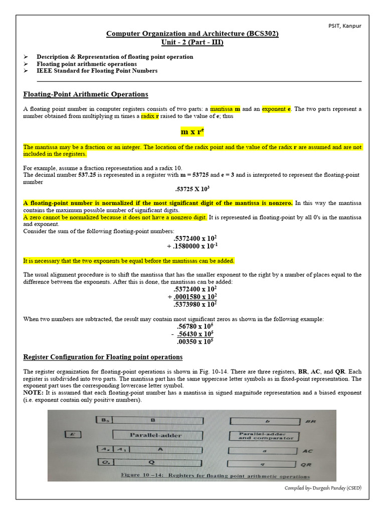 BCS302 Unit-2 (Part-III) | PDF | Multiplication | Numbers