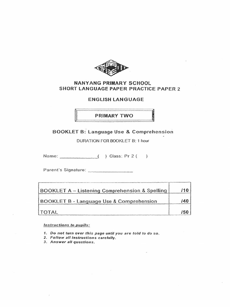 2023-P2-English-Practice Paper 2-Nanyang | PDF
