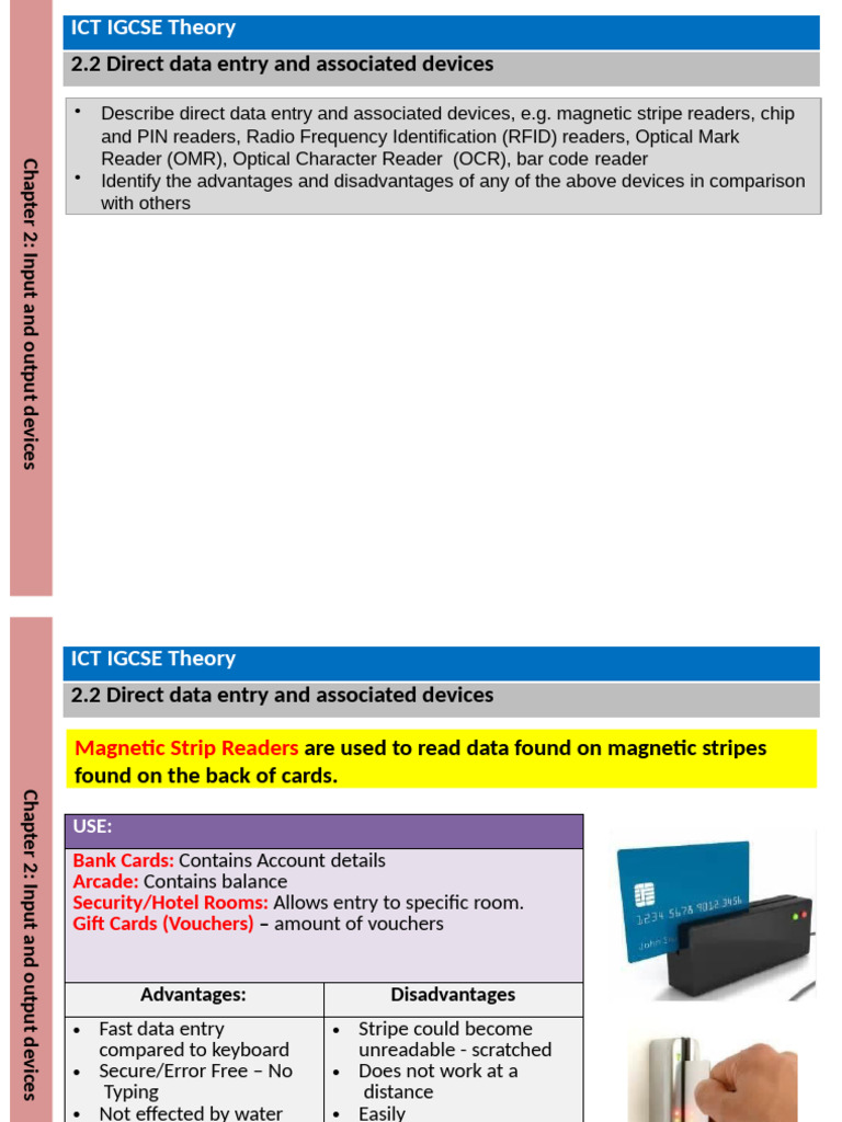 Direct Data Entry Devices Explained | PDF | Radio Frequency ...