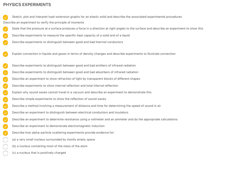 Physics Experiments | PDF