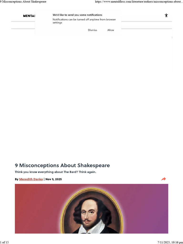 Debunking Shakespeare Myths | PDF