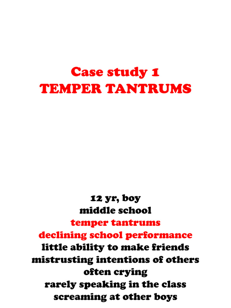 Case Study: ADHD and ASD in Youth | PDF | Attention Deficit ...