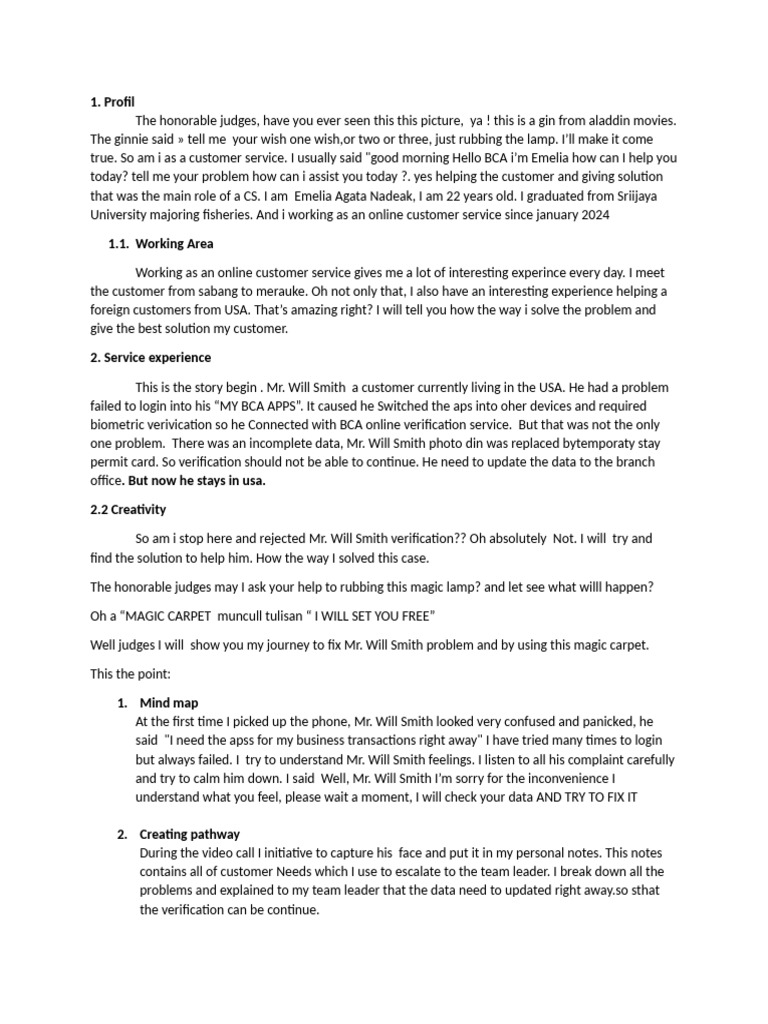 English Script - Emelia. 1docx | PDF