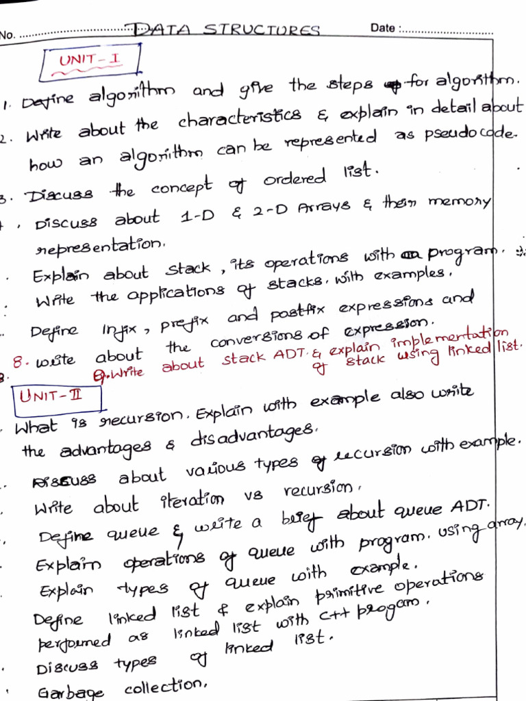 DS Imp Questions | PDF