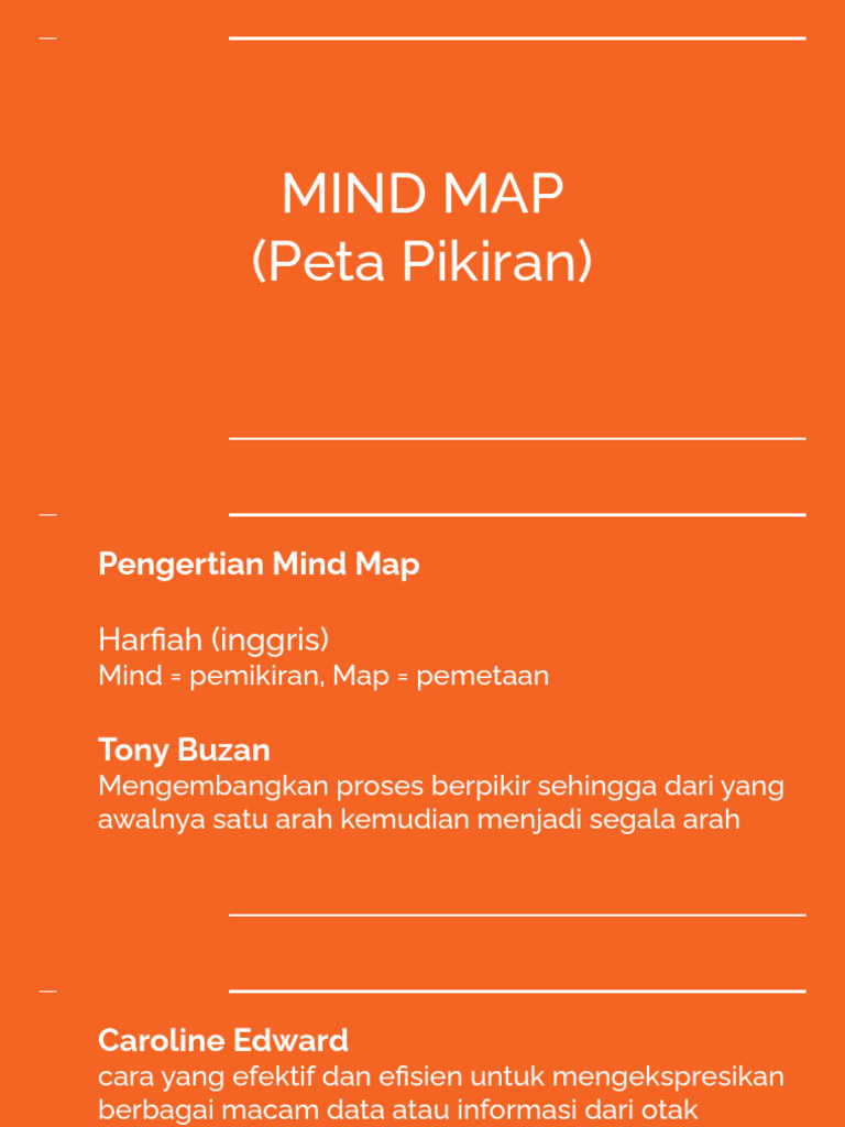 MIND MAP (Peta Pikiran) | PDF
