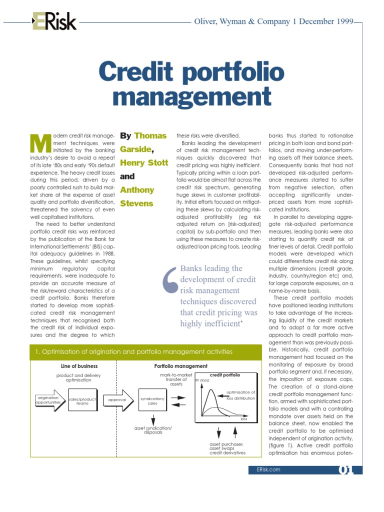 Credit Portfolio Management | PDF