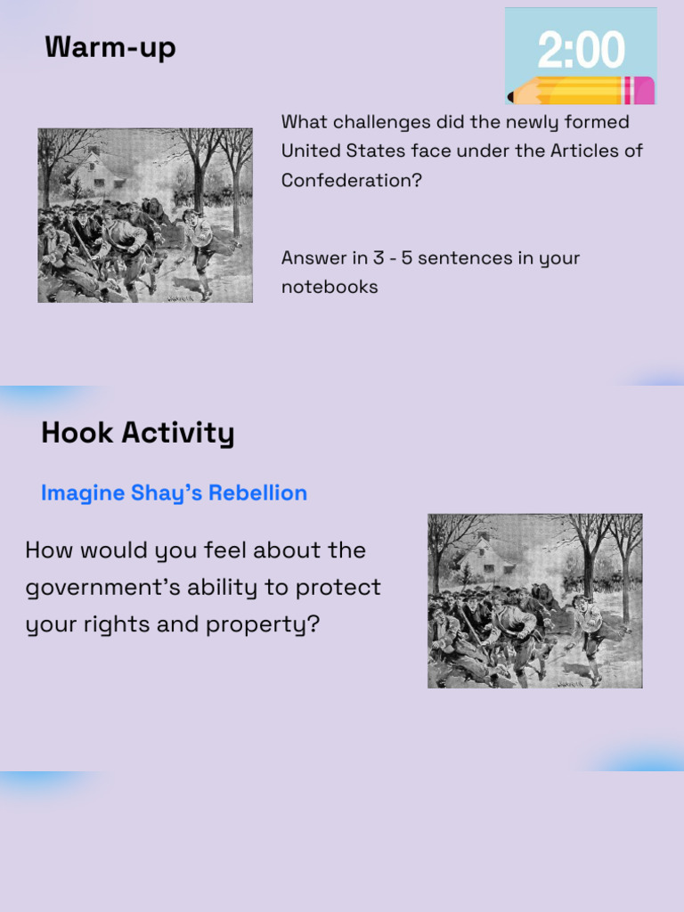 Challenges of the Articles of Confederation | PDF | Constitutional ...