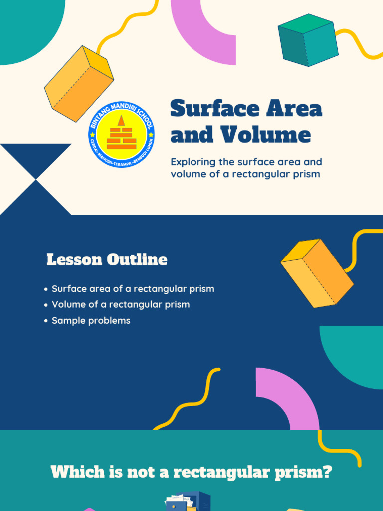Surface Area & Volume of Rectangular Prisms | PDF | Area | Rectangle