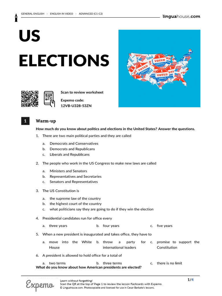 Understanding US Elections Process | PDF | Voting | Presidency Of The ...