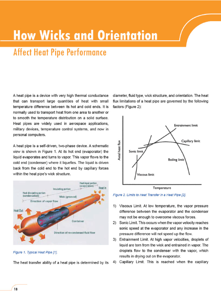 Heat Pipe Performance by Wick Structure | PDF | Sintering | Materials