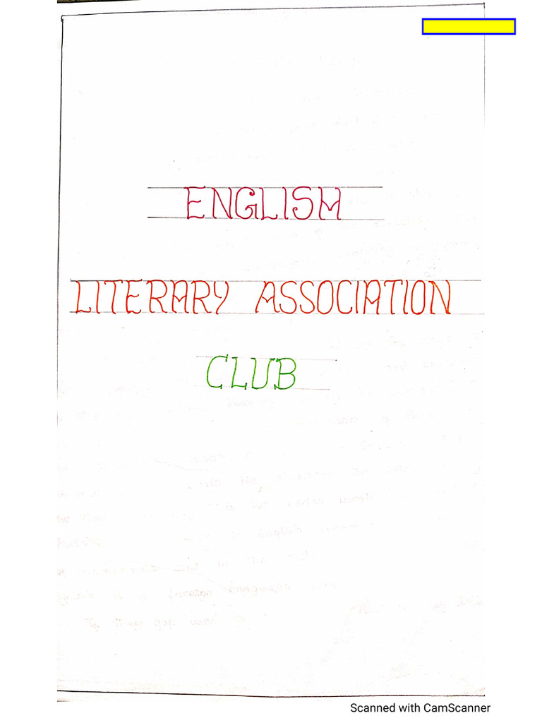 English Club - Note | PDF