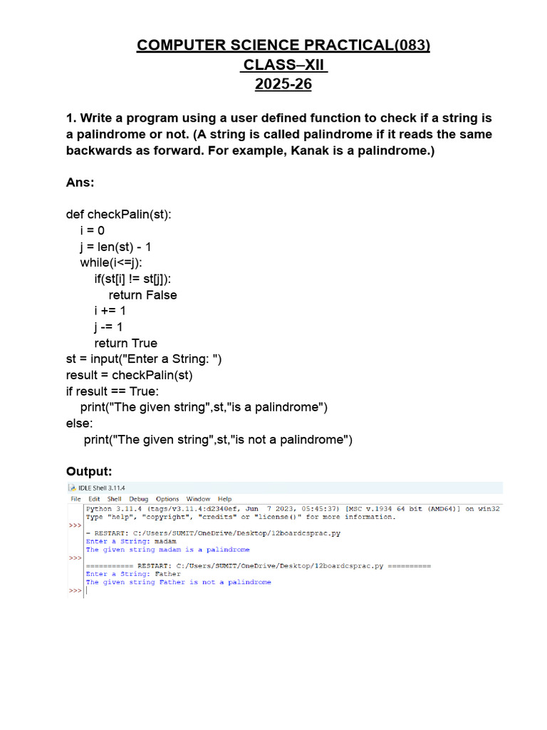 Python Programs for Common Tasks | PDF | Computer Programming ...