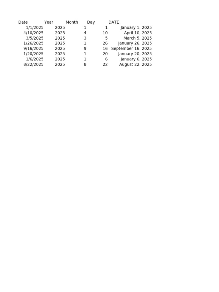Lesson - 38 - Date Formulas For Analysis | PDF