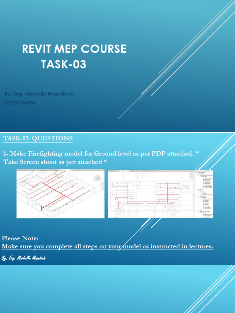 Firefighting Model Task for REVIT MEP | PDF