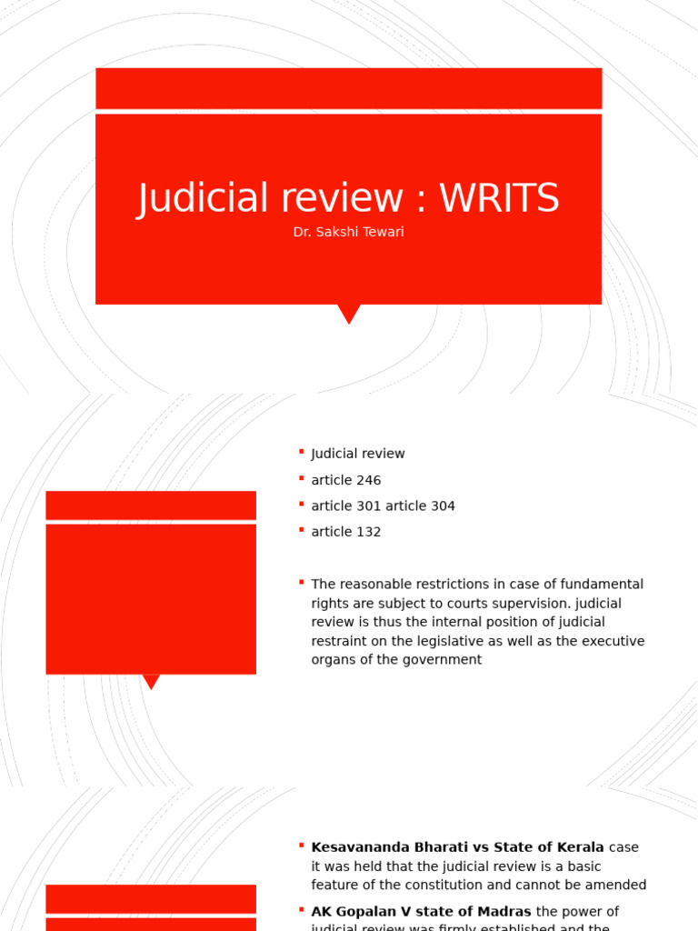 Presentation22 (2) (1) (1) Writs | PDF | Certiorari | Writ Of Prohibition