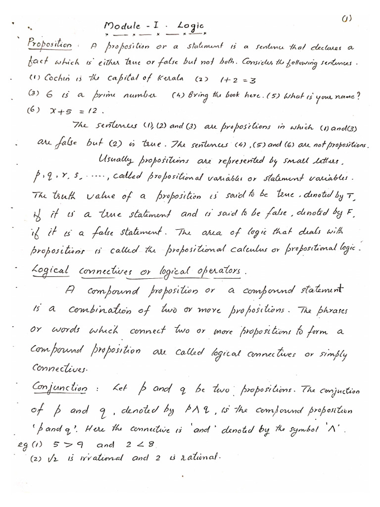 Maths Module 1 Notes | PDF