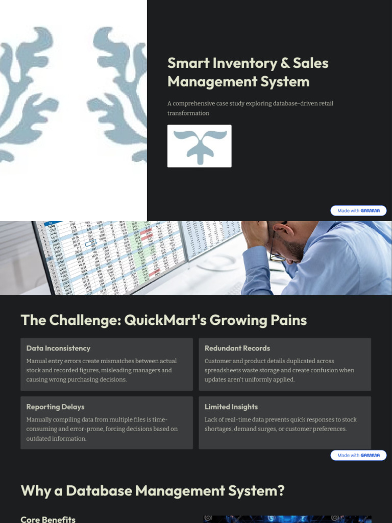 Smart Inventory Management Case Study | PDF | Databases | Computing