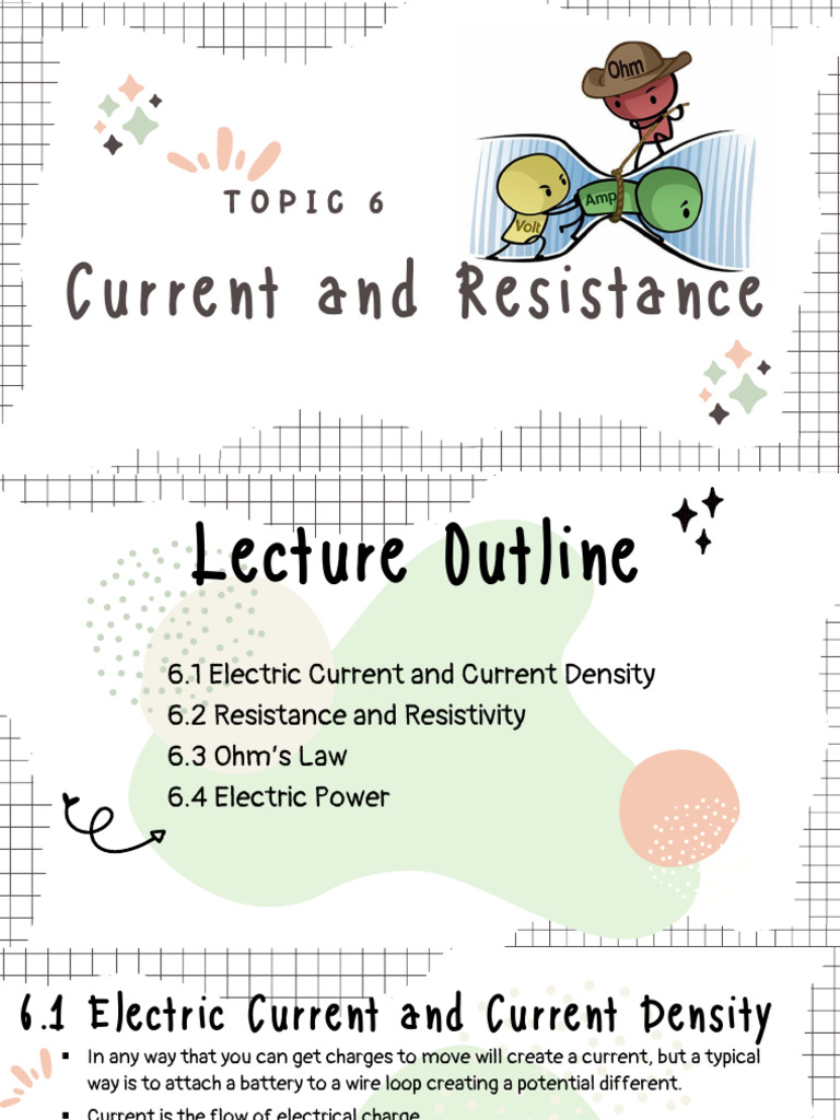 6. Current and Resistance | PDF | Electric Current | Electrical ...