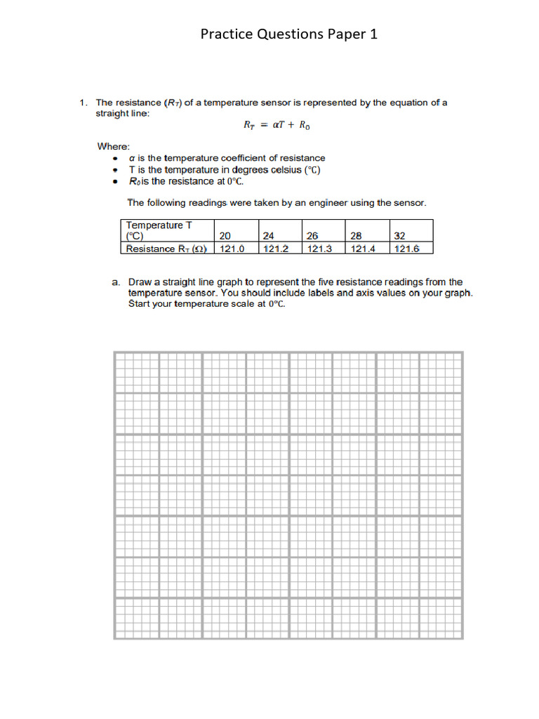 Practice Questions Paper 1 | PDF