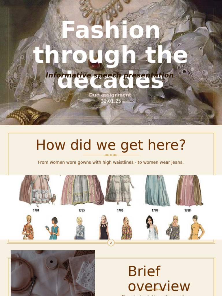 Evolution of Fashion Through Decades | PDF | Dress | Corset