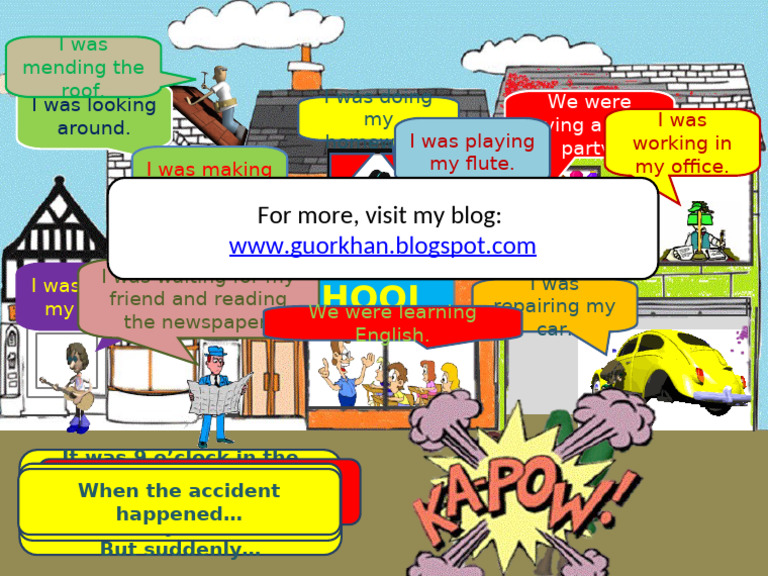 Past Continuous Grammar Guides Reading Comprehension Exercises Vid | PDF