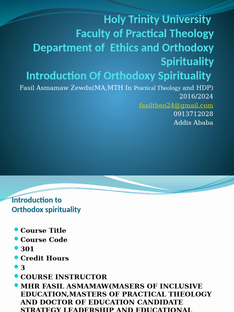 Introduction to Orthodox Spirituality | PDF | Christian Mysticism ...