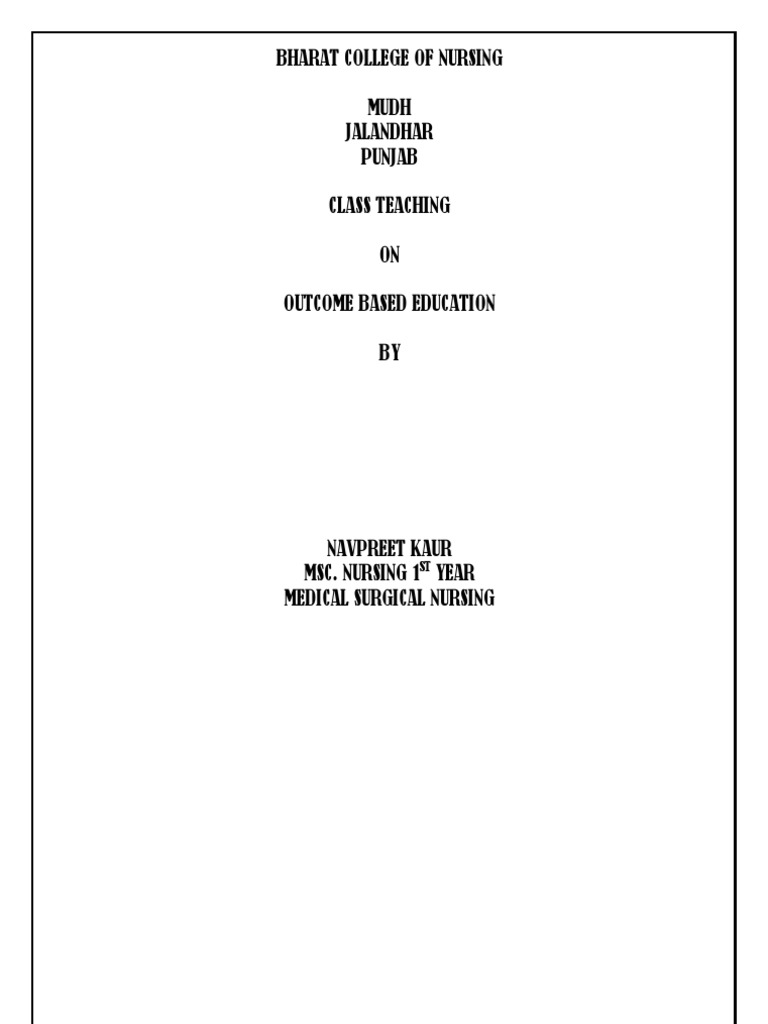 Outcome Based Education | PDF | Educational Assessment | Rubric (Academic)