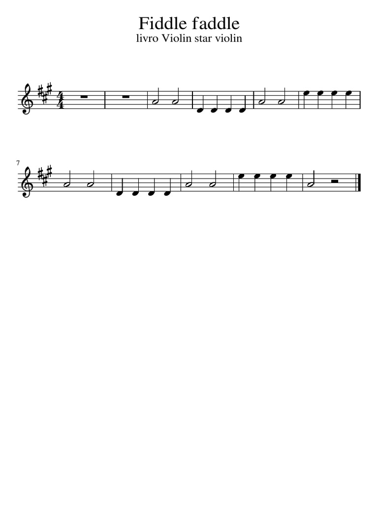 Violin Star: Fiddle Faddle Guide | PDF