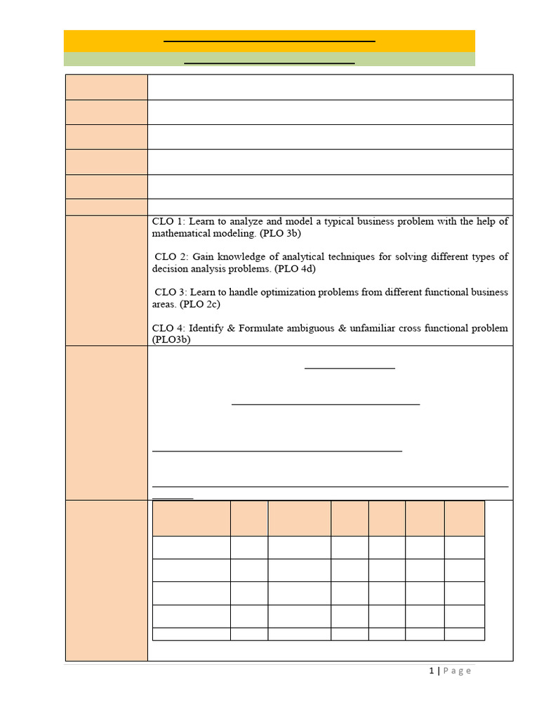 OMBD CO BA First Year Trimester II - 2025-26 | PDF | Linear Programming ...