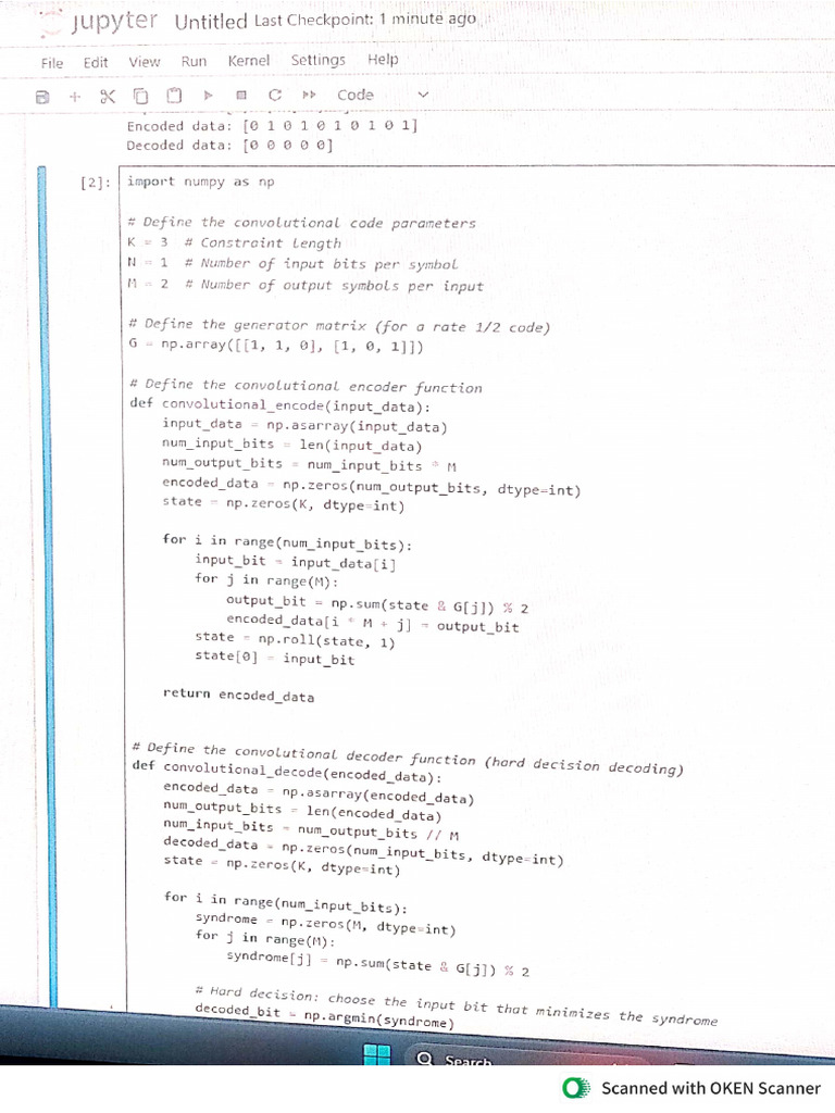 Convolution Code | PDF