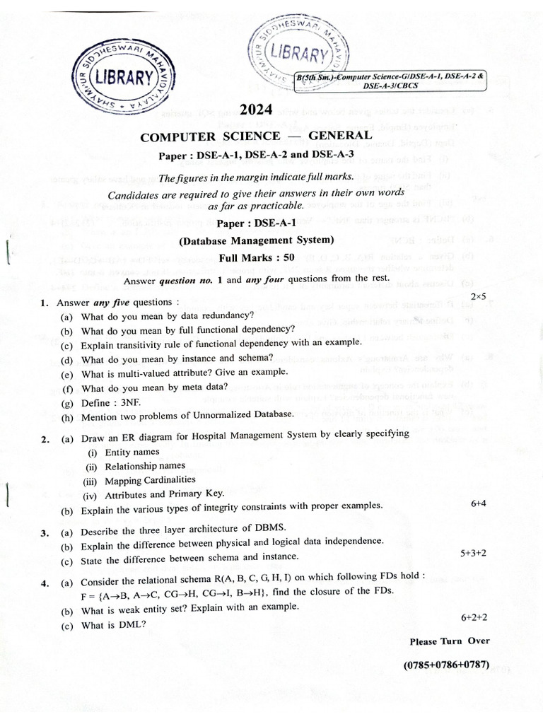 Dse A 1, Dse A 2 and Dse A 3 | PDF