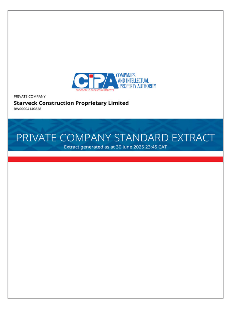 3 - Company Extract | PDF