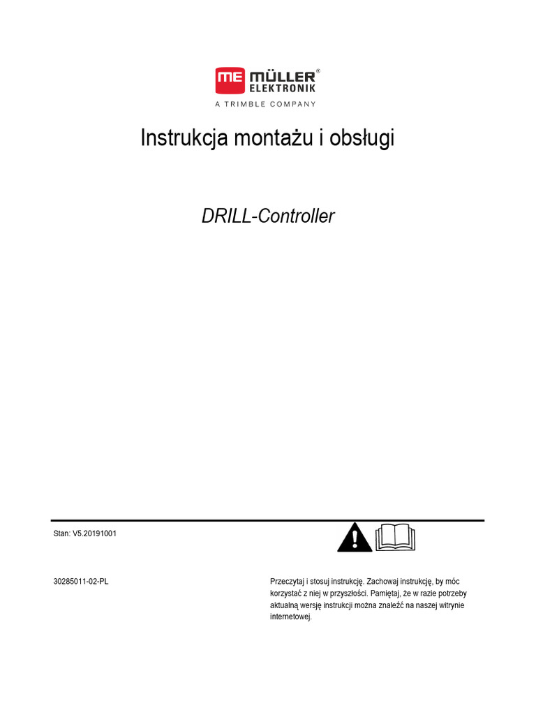 Muller Elektronik Drill-controller Midi 3.0 Instrukcja | PDF