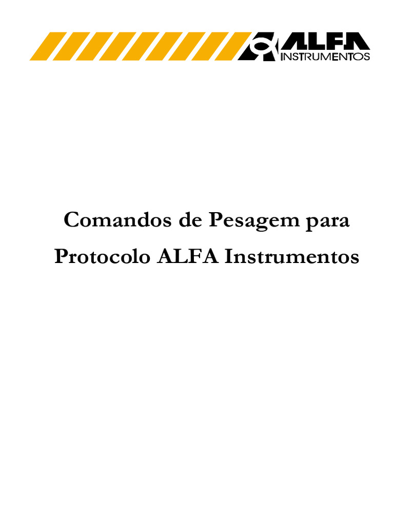 Protocolo de Comunicação Serial ALFA | PDF | Byte | Mordeu