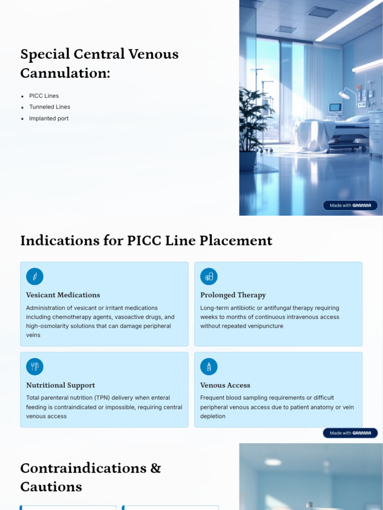 Central Venous Cannulation Guide | PDF | Intravenous Therapy | Drugs