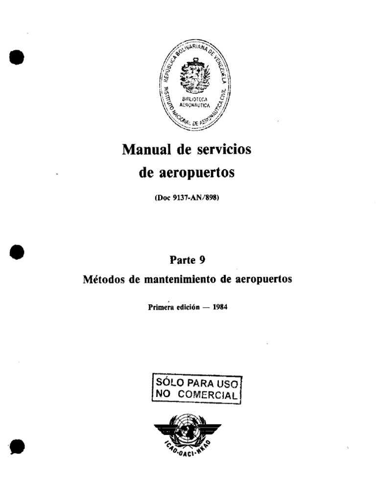 9137-Manual de Servicios de Aeropuerto Parte 9 | PDF