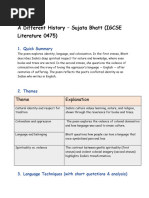 Analysis of Kayo Chingonyi's Poem | PDF