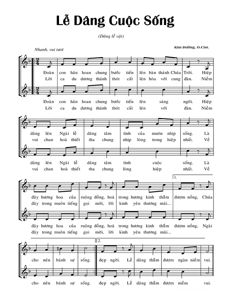 Le Dang Cuoc Song - Kim Duong | PDF