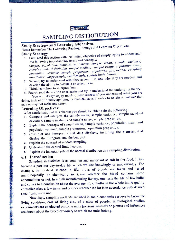 6 Sampling Distribution | PDF