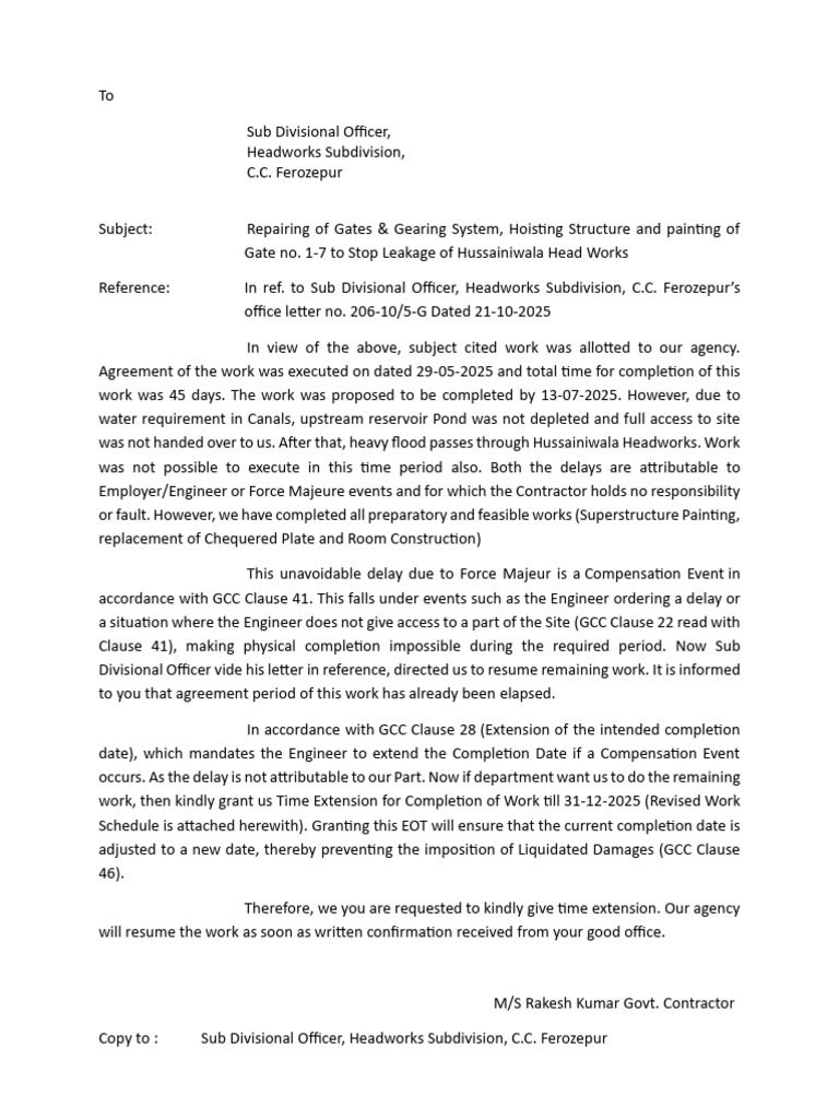 Contractor Letterhead | PDF
