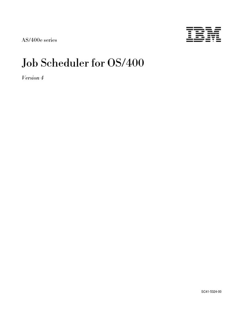 JOB Schedule AS400 | PDF | Scheduling (Computing) | Command Line Interface