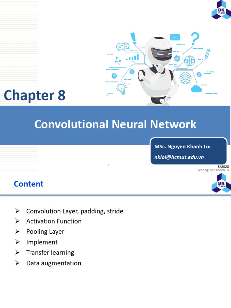 Chapter 8 - Convolutional Neural Network | PDF | Algorithms | Cognitive Science