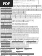 CTU Bus Timetable for Sub-Urban Routes | PDF | Punjab | Bus Transport