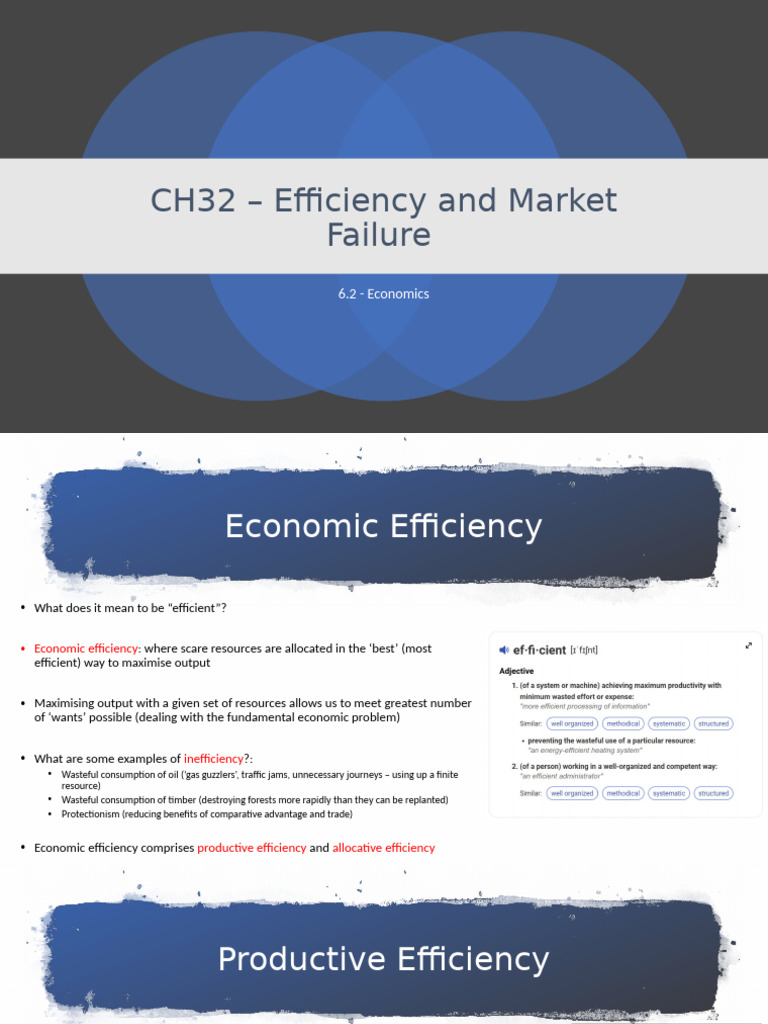 Economic Efficiency and Market Failure | PDF | Business Economics ...