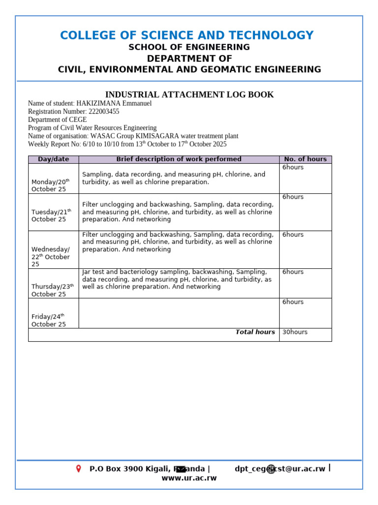 CEGE-IA Weekly Log Book Form 5 | PDF | Ph | Transparent Materials