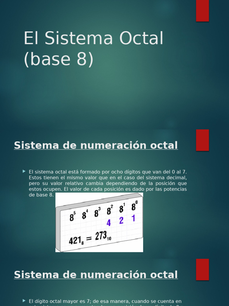3 El Sistema Octal (Base 8) | PDF