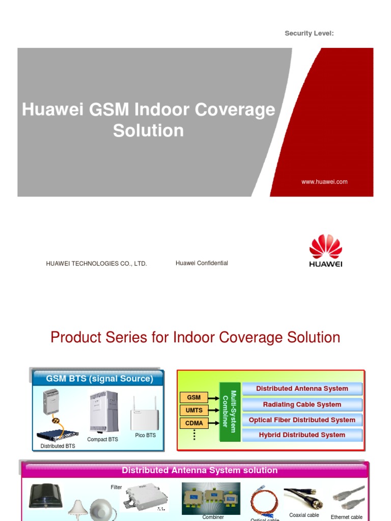 GSM Indoor Coverage Solution | PDF | Gsm | Radio Technology