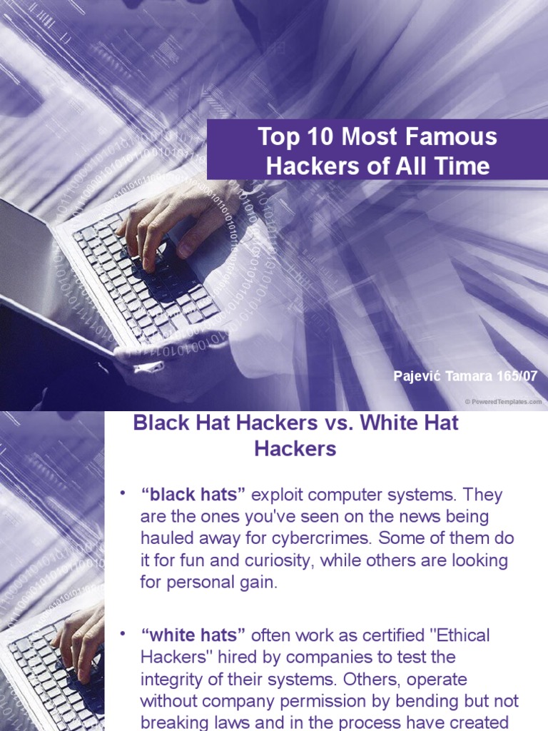Top 10 Most Famous Hackers of All Time | PDF | Security Hacker | White Hat (Computer Security)