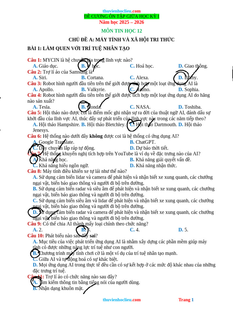 thuvienhoclieu.com-De-cuong-on-tap-giua-HK1-Tin-12-KNTT-25-26 | PDF